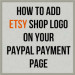 How To Add Your Etsy Shop Logo On Your PayPal Payment Page | Craft ...